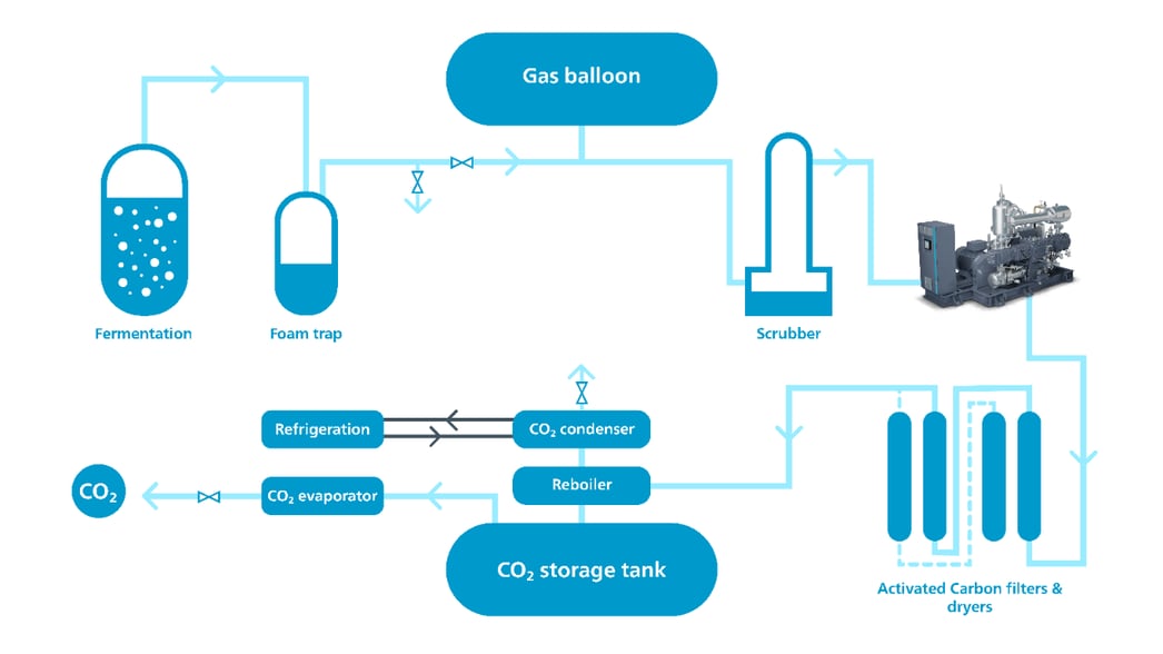 Bubbles, Beer, and CO2 Recovery